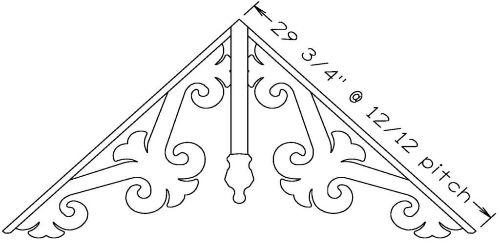 Gable Trim| No Pest Vents | House Trim |Gable Trim Set|